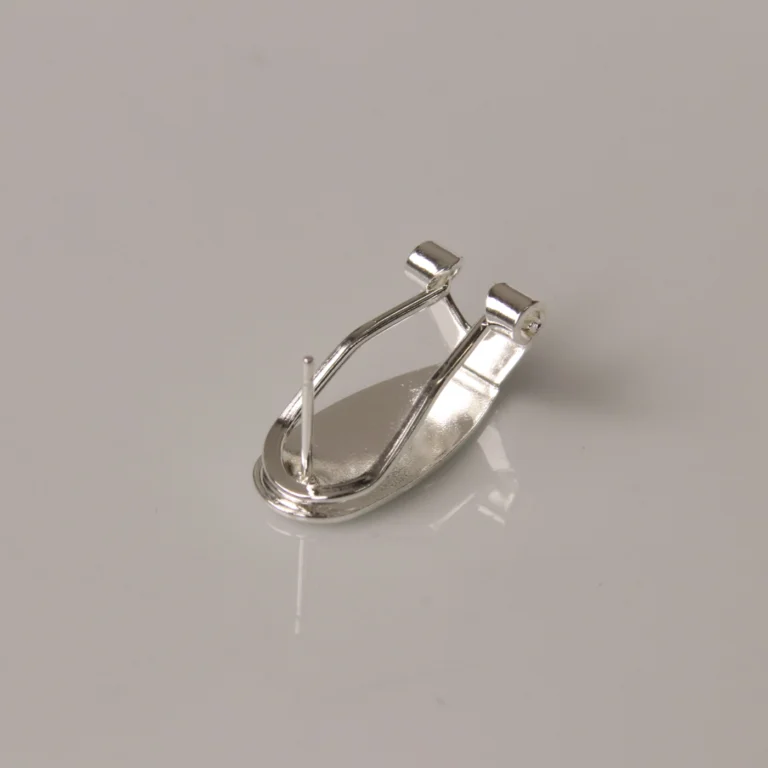 Finger Nail Earring Clip .999 Fine Silver Plated - Beazu