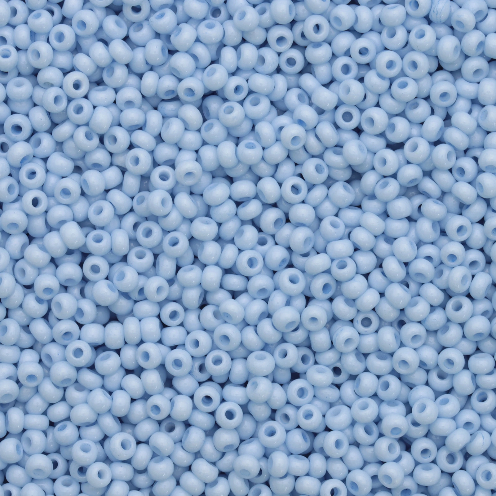 Czech Seed Beads, 10/0 - Solgel Chalk Blue (loose) - Beazu