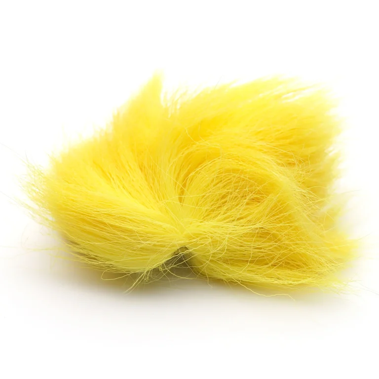 Golden Yellow Caribou Fur 1x3 inch - Beazu