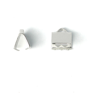 Crimp End, 6mm length 6.5mm width Smooth Crimp End - .999 Fine Silver ...